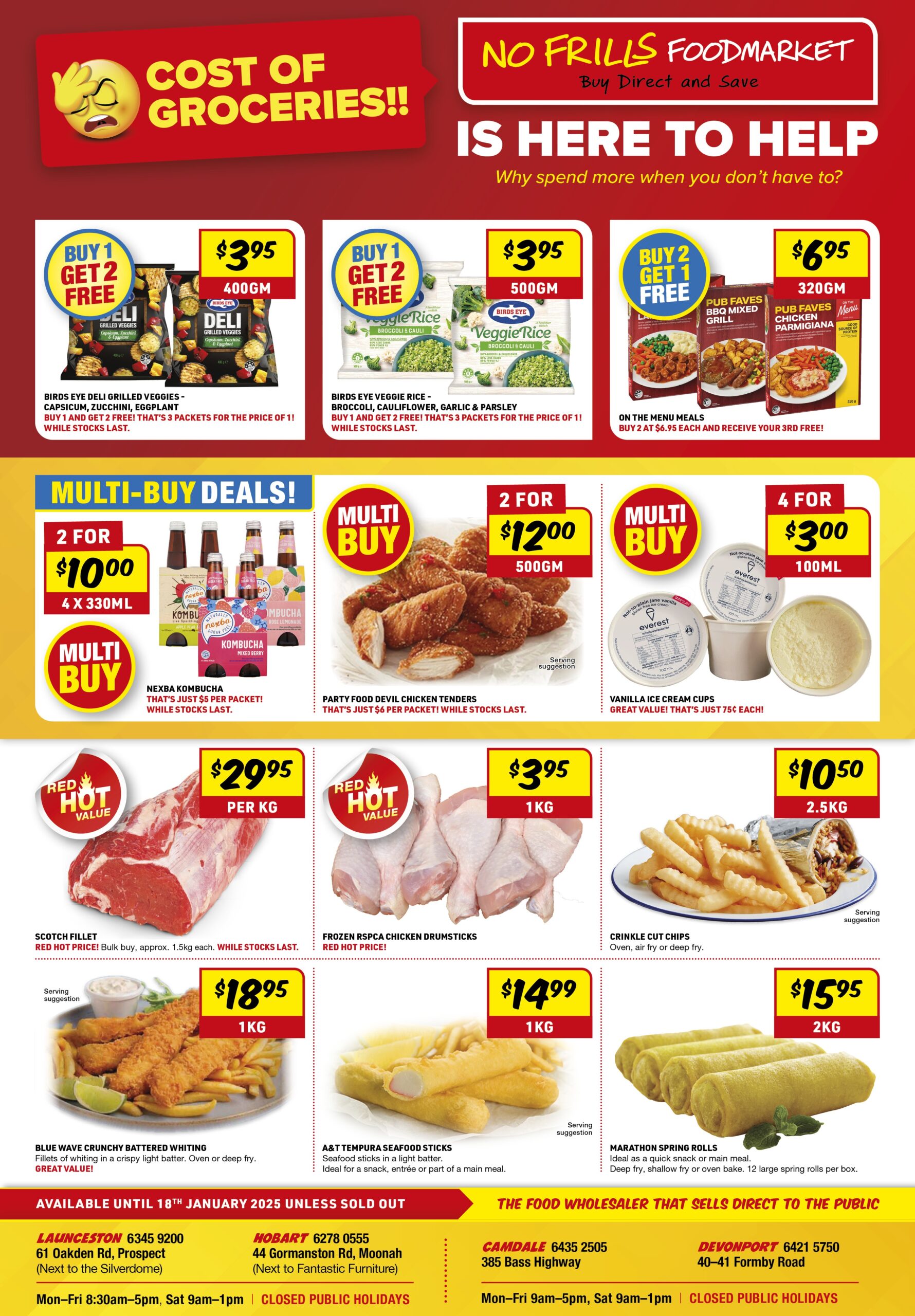 Contact Us Today | No Frills Foodmarket in Tasmania